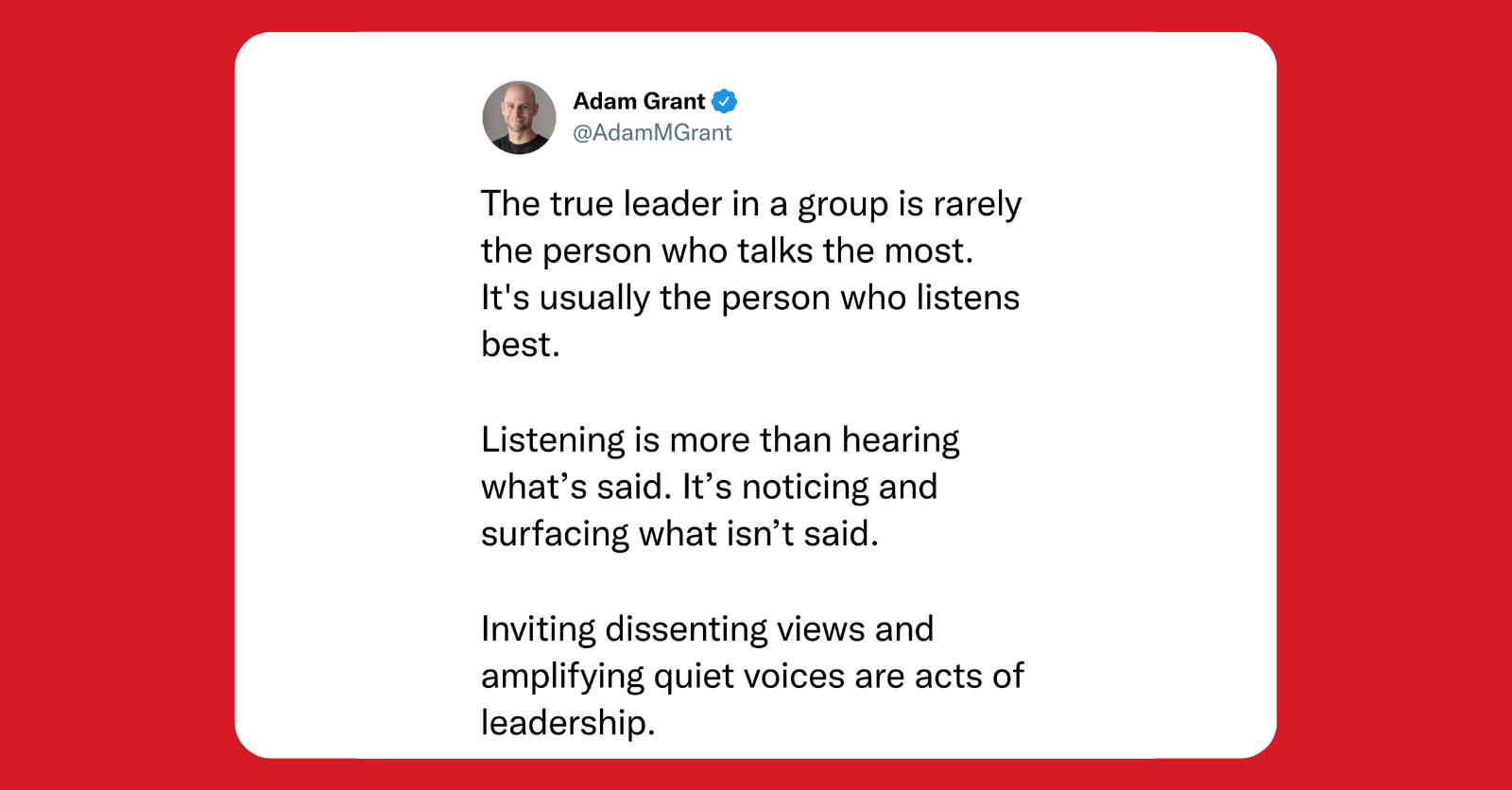 Why leaders needs to listen more and talk less
